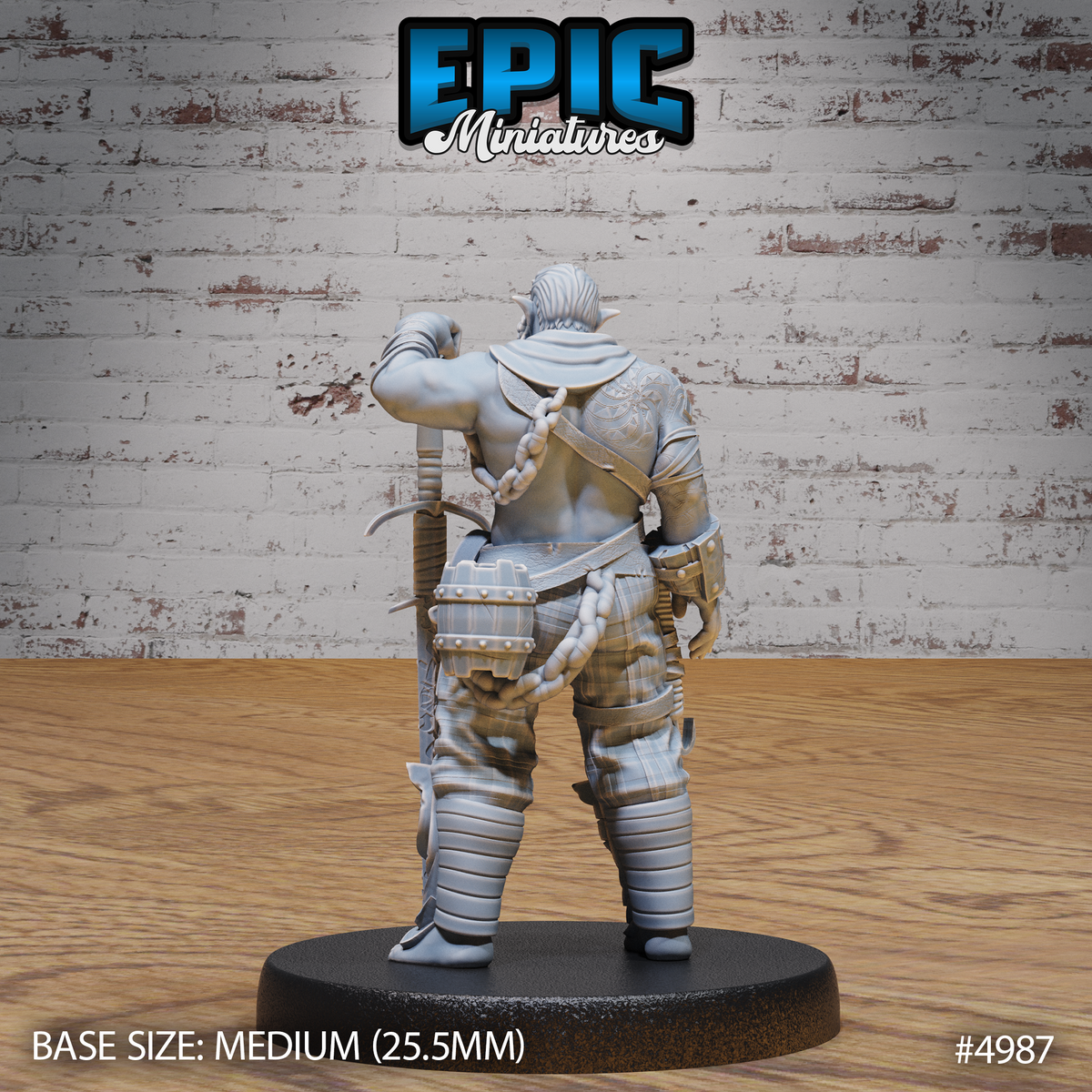 Half Orc Adventurer #4987-#4989 | Epic Miniatures | D&D Tabletop Minia ...